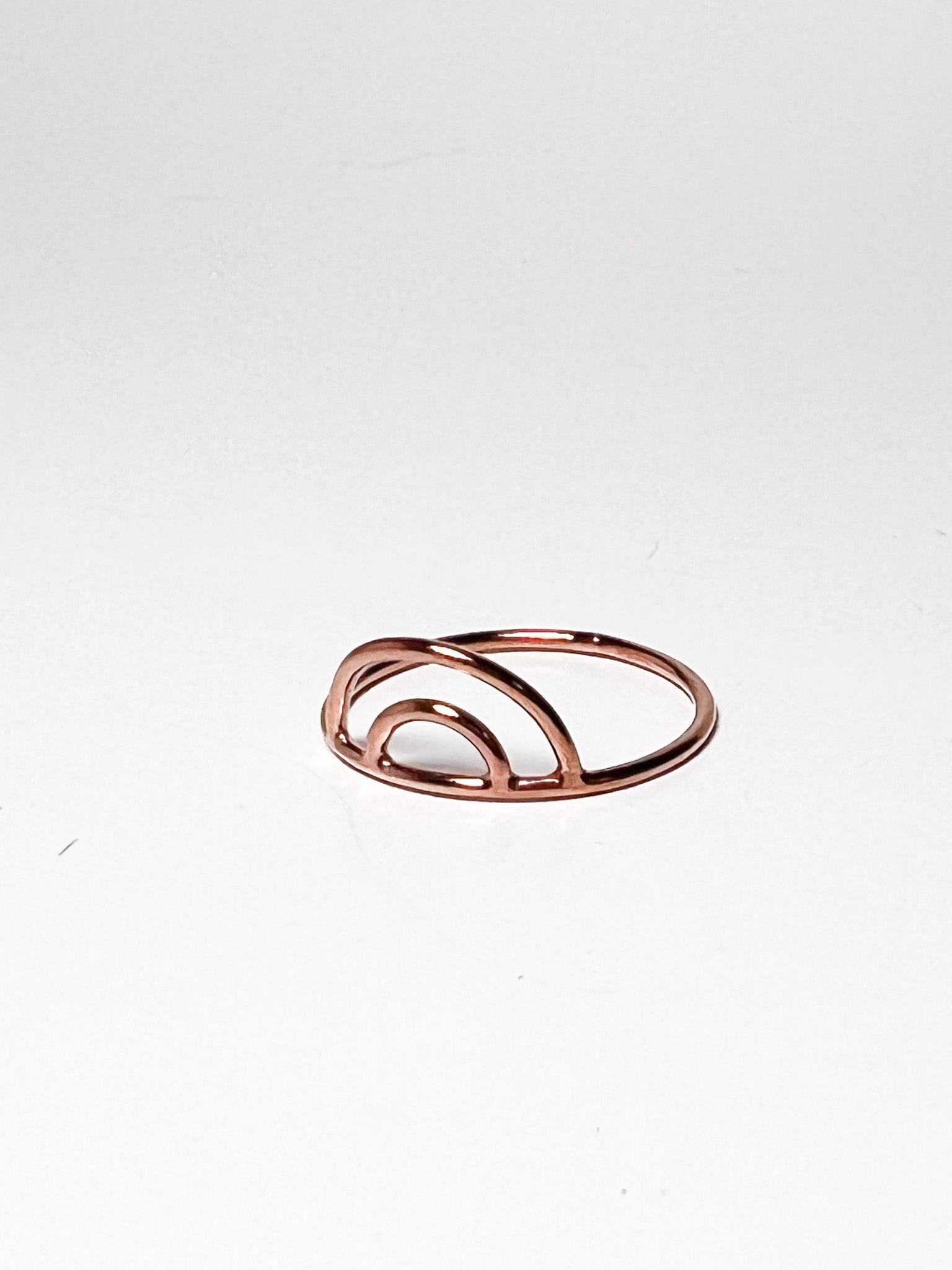 Rosé Arch Ring – Lush Metal LAB